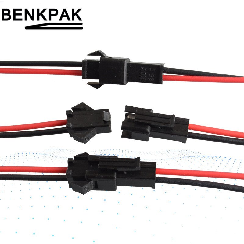 10set Power Jack Plug 2 Pin Wire & Socket wire Con... – Grandado