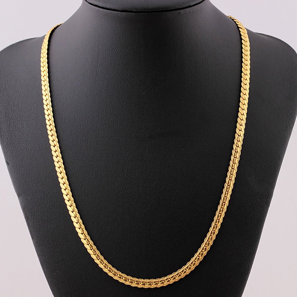 1 pc gold color men's Necklace Mens Delicate Male ... – Grandado