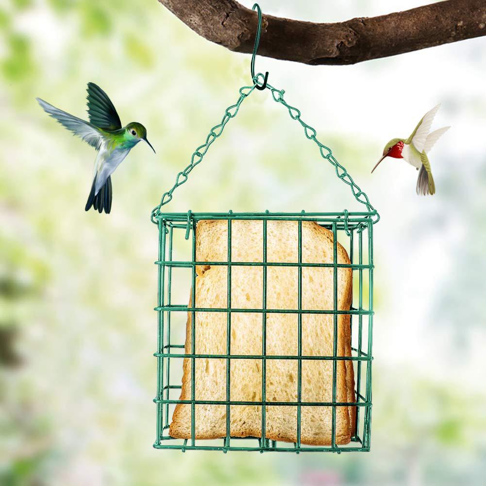 Square Bread Block Bird Feeder Outdoor Bird Food D... – Vicedeal