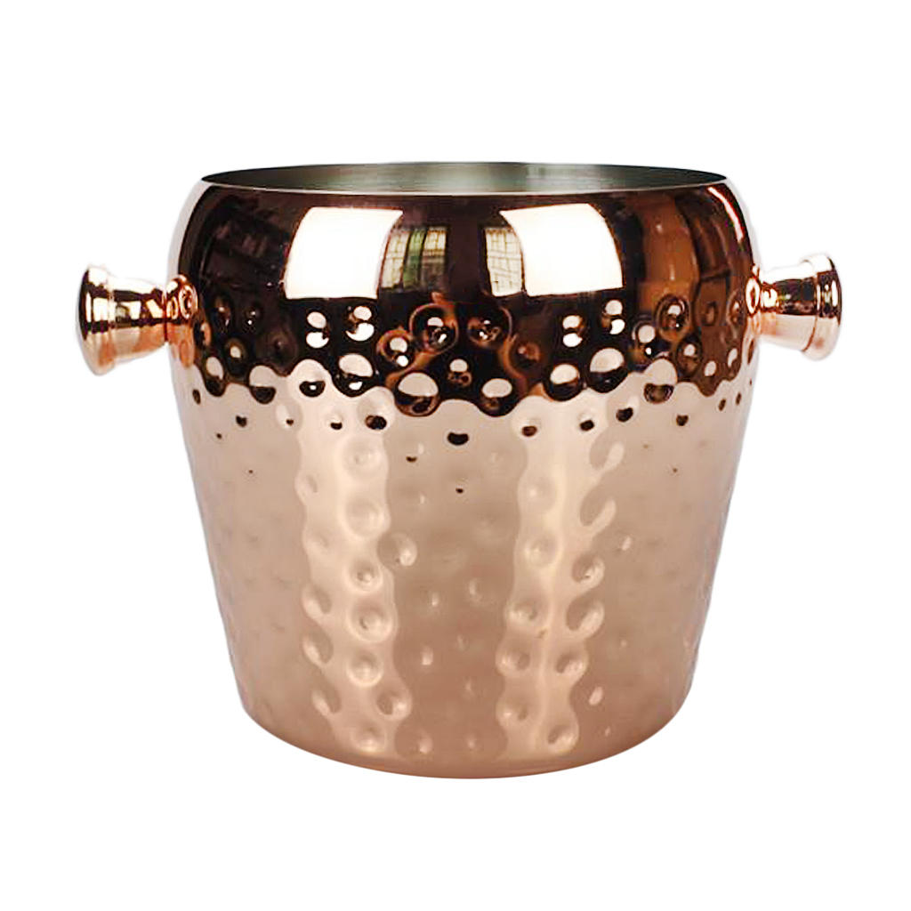 Copper Champagne Ice Bucket Stainless Steel Beer W... – Grandado