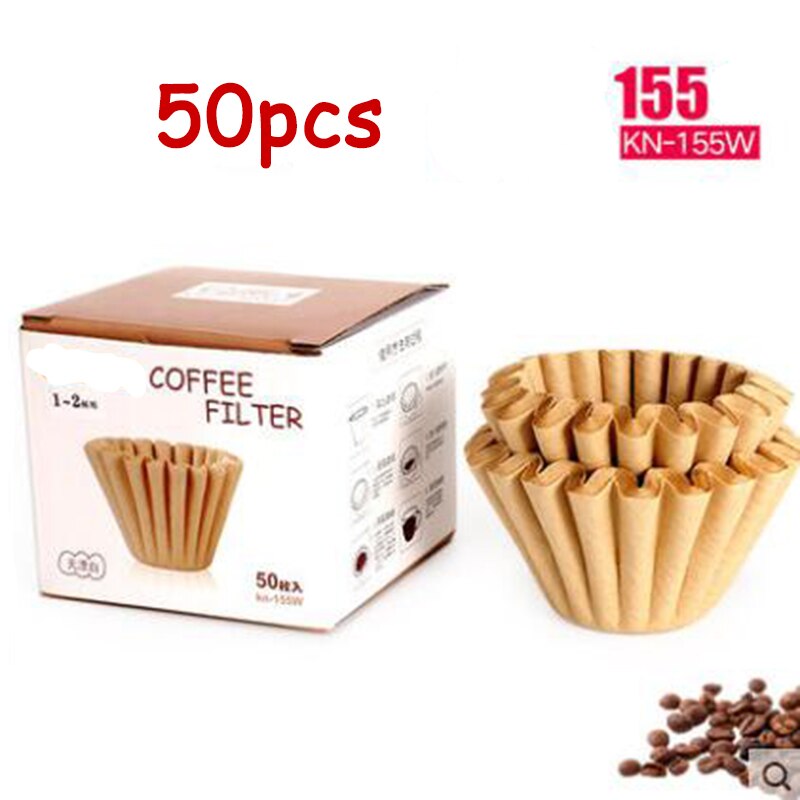 50pcs/bag Basket Coffee Filters Papers For 1-4 Cup... – Vicedeal