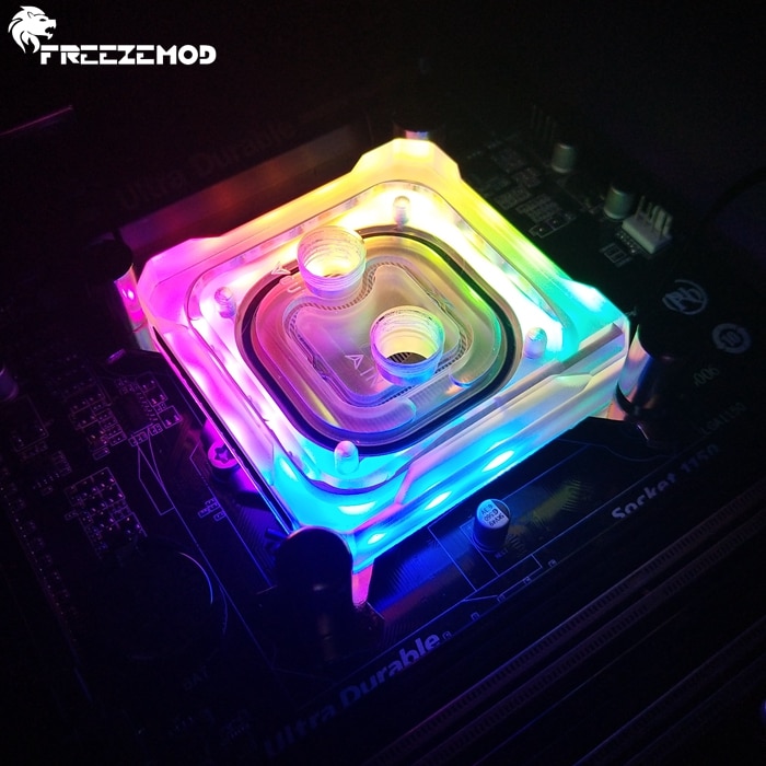 FREEZEMOD computer CPU water cooling block for INT... – Grandado