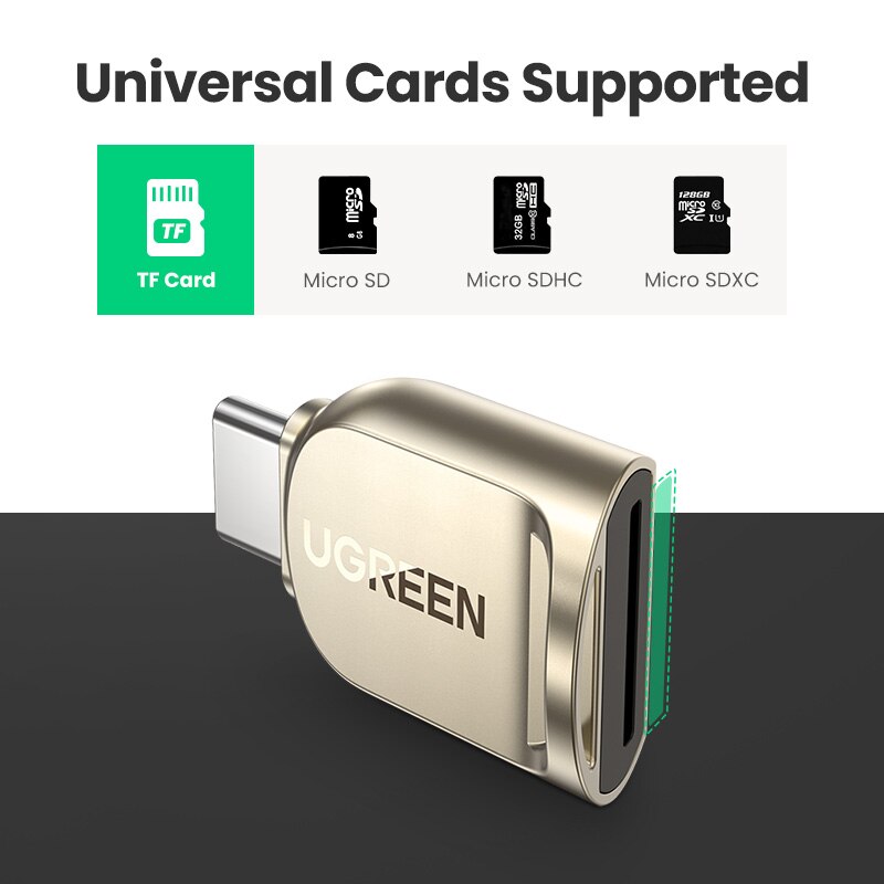 UGREEN USB C Kartenleser TF Micro SD Typ C 3,1 OTG... – Vicedeal