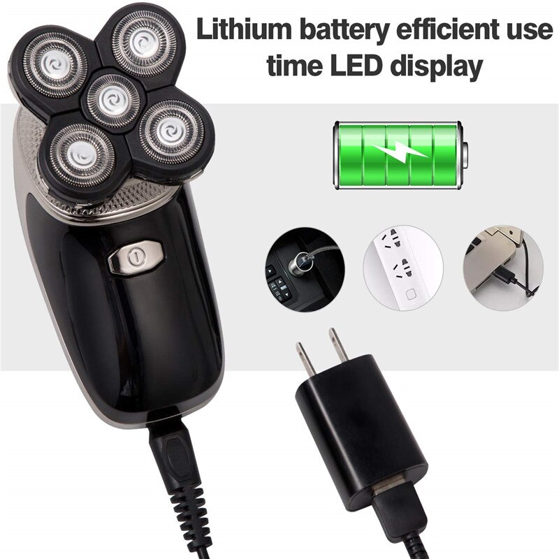 Electric Razor Bald Men Beard Trimmer 5 in 1 Groom... – Grandado