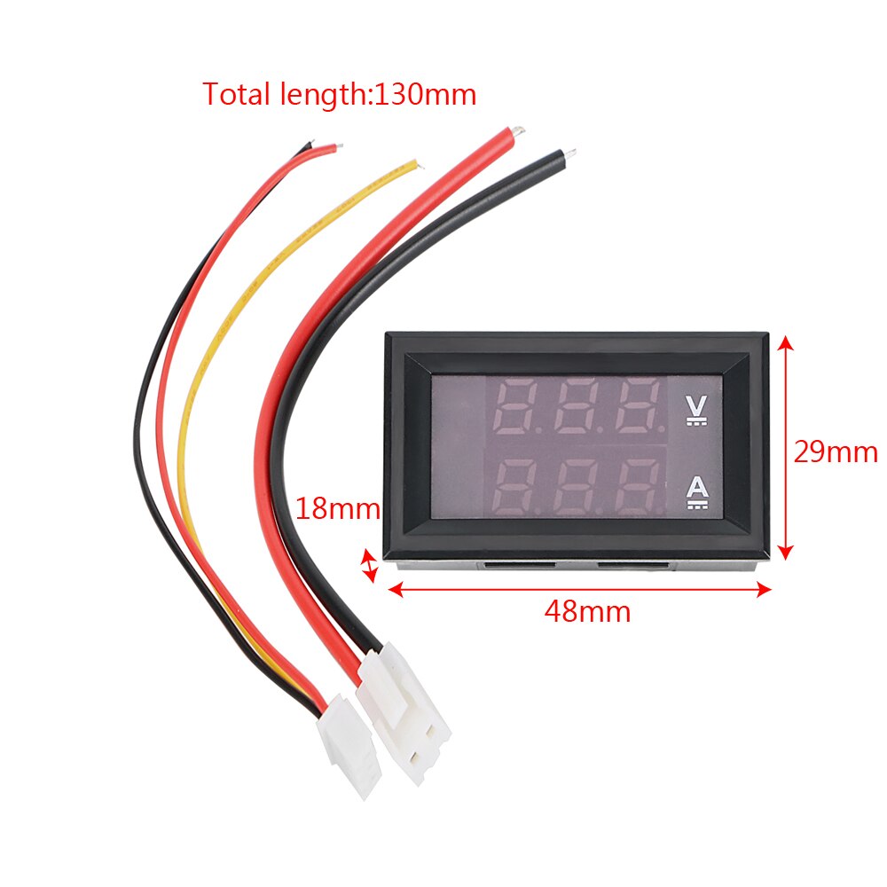 LEEPEE LED Display with Cable Volt Ampere Meter Mi... – Grandado