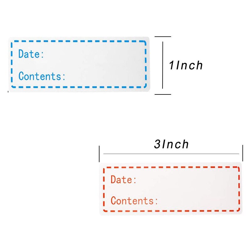 300Pcs Removable Freezer Labels 1 x 3 Inch Food St... – Vicedeal