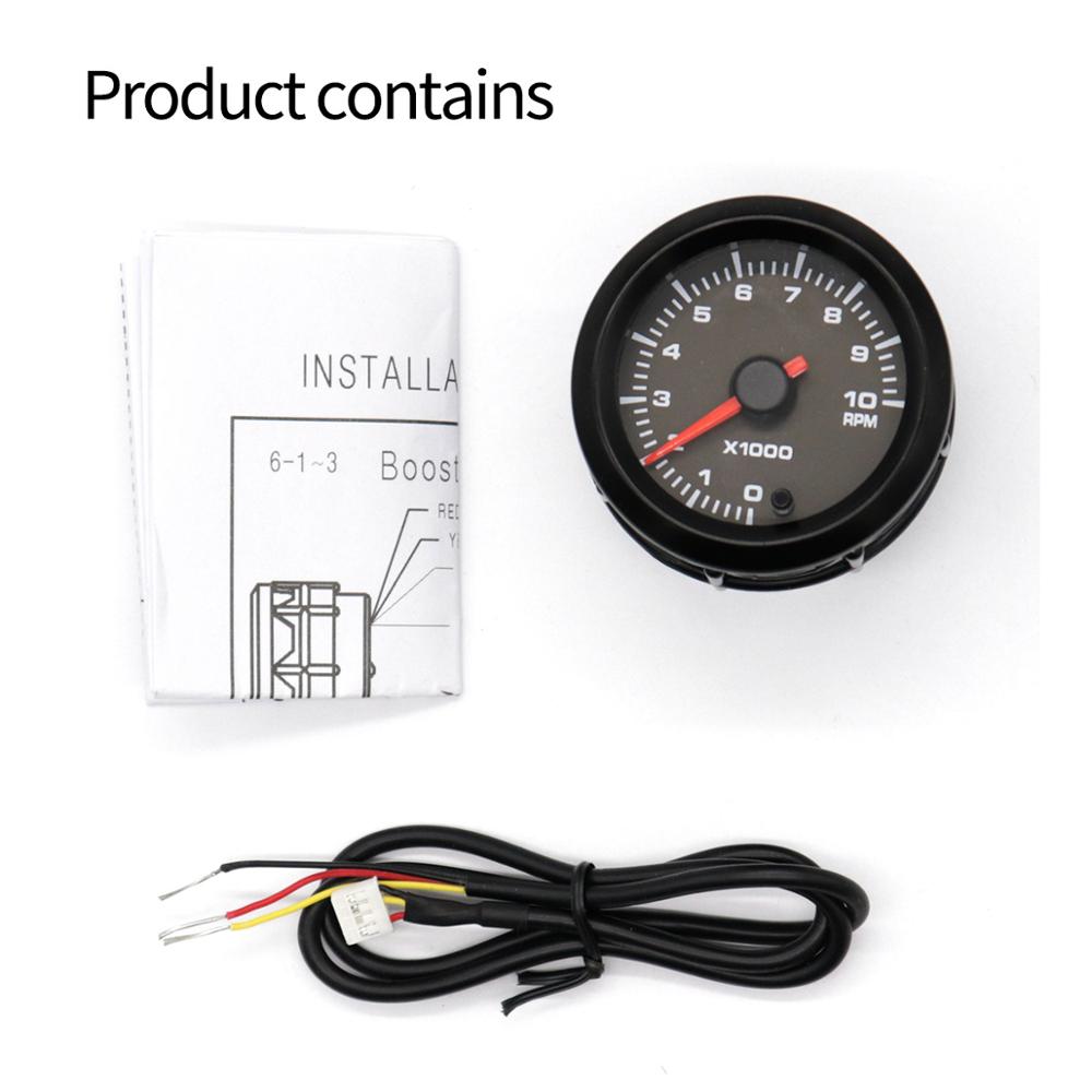 7 colors LED Backlight Car modification Tachometer... – Grandado