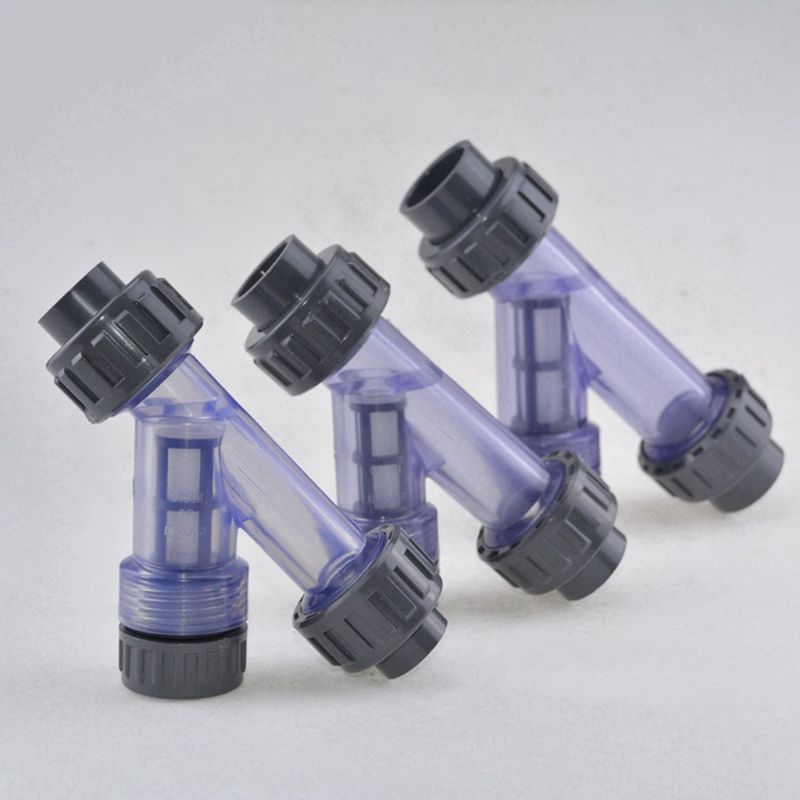 Transparent PVC Y-shaped filter fish tank PVC pipe... – Grandado