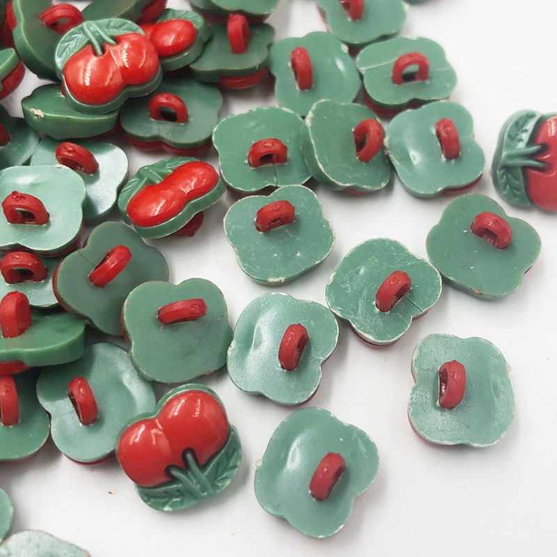 50pcs U pick Red Plastic Buttons Sewing Button DIY... – Grandado