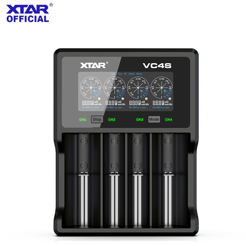 XTAR 4Bay Battery Charger VC4S QC3.0 Fast Charging... – Grandado