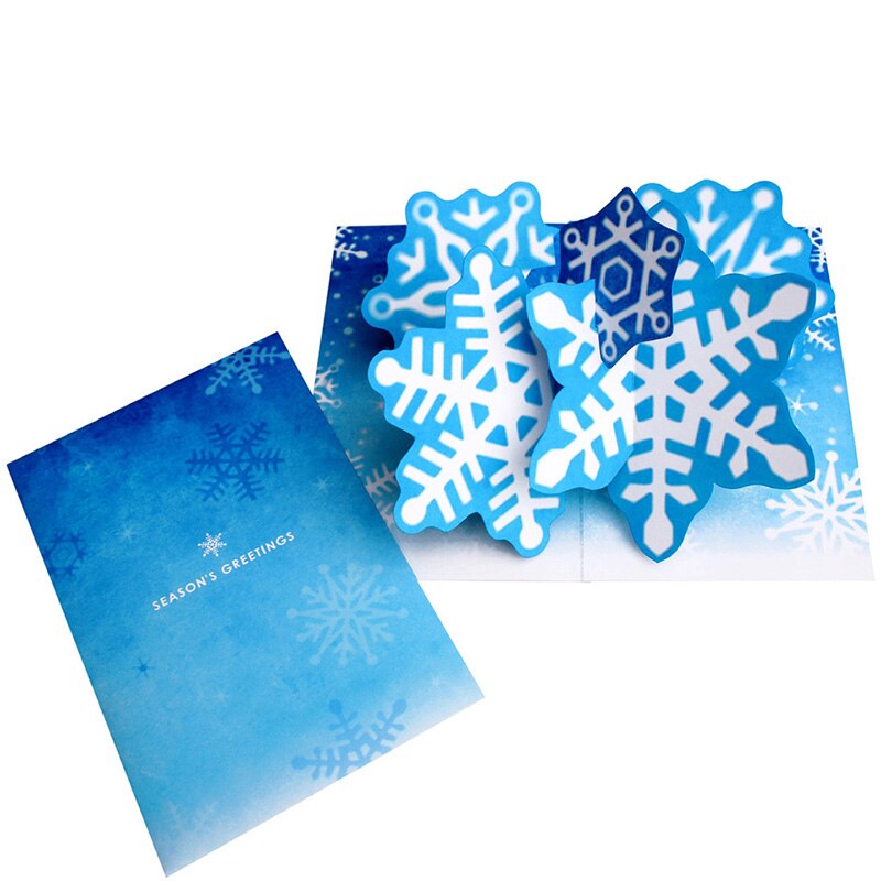 DIY Pop-up Card Snow Crystals,Handmade 3D Annivers... – Grandado