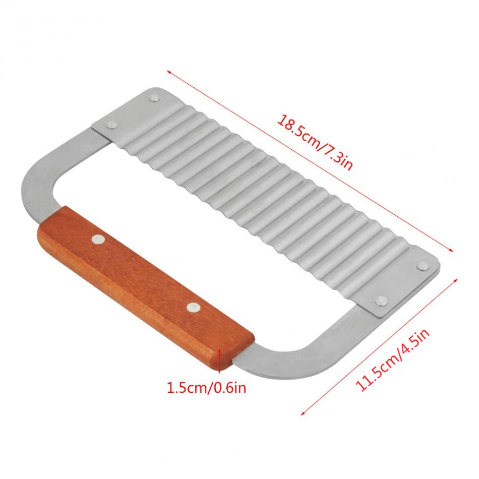 Wave Stainless Steel Potato Cutter Suitable For So... – Grandado