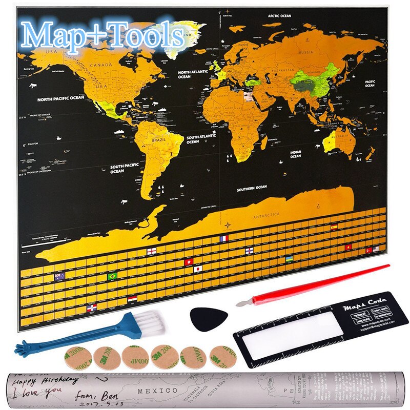 Scratch The World Travel Map. Flags Of All Countri... – Grandado