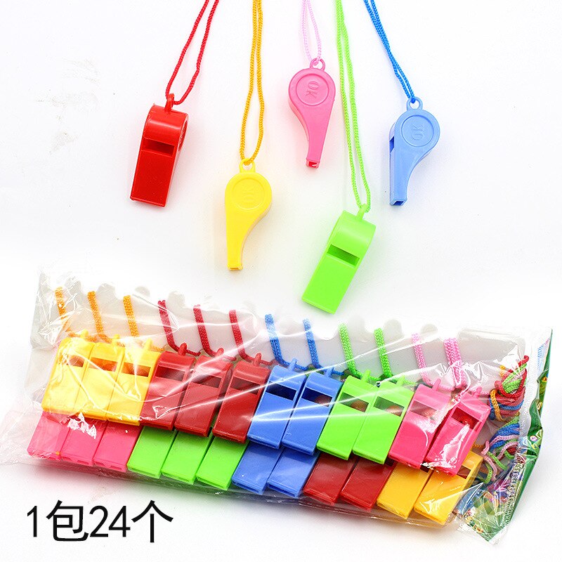 24Pcs Plastic Medium Kleur Fluitje Kinderen Speelg... – Vicedeal