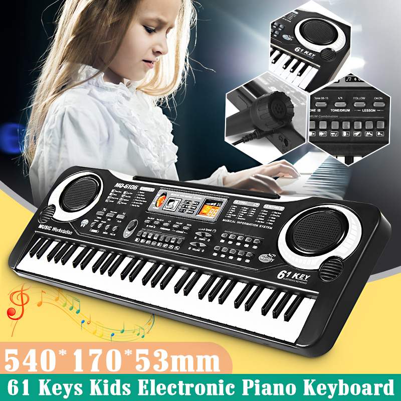 61 Keys Electric Piano Keyboard With Microphone Di... – Grandado