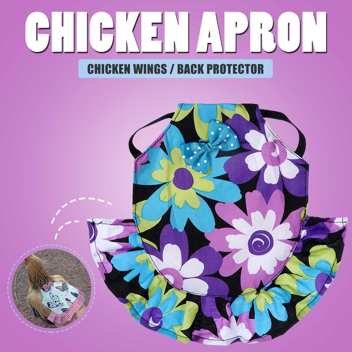 Chicken Harness Vests Hen with Matching elastic Be... – Vicedeal