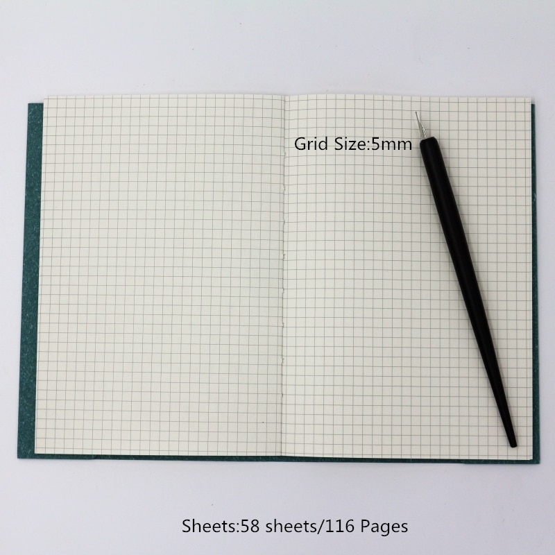 Fromthenon Vintage Notebook Diary Planner 5mm Grid... – Grandado