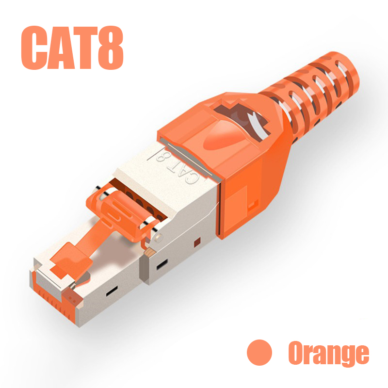 ZoeRax RJ45 connectors Cat6A CAT7 CAT8 Tool-Free S... – Vicedeal
