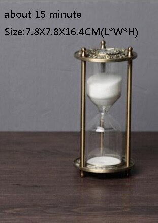 European hourglass timer 15/30min clock sand metal... – Grandado