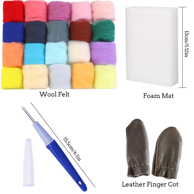 MIUSIE DIY lana Kit de fieltro aguja para fieltro ... – Grandado