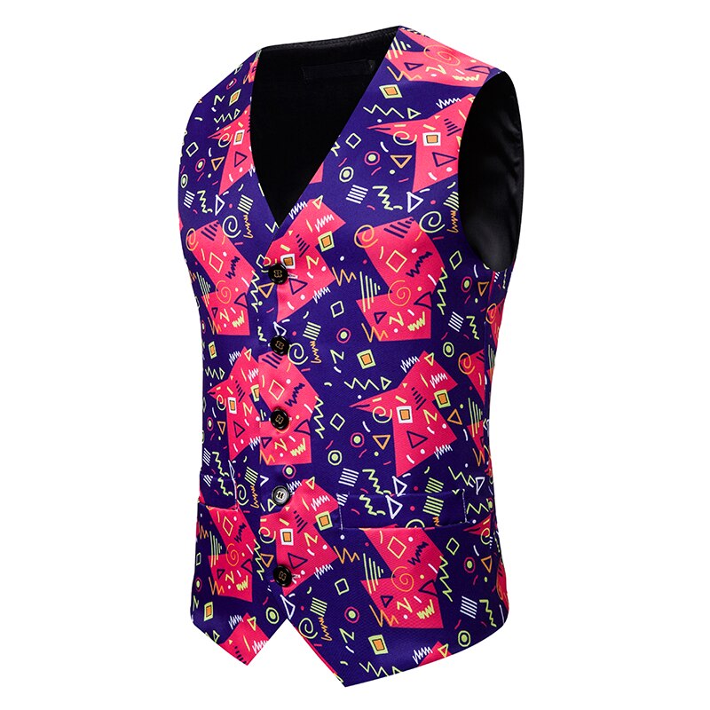 Christmas Vest Men 3D Print Dress Vests for Men Me... – Grandado