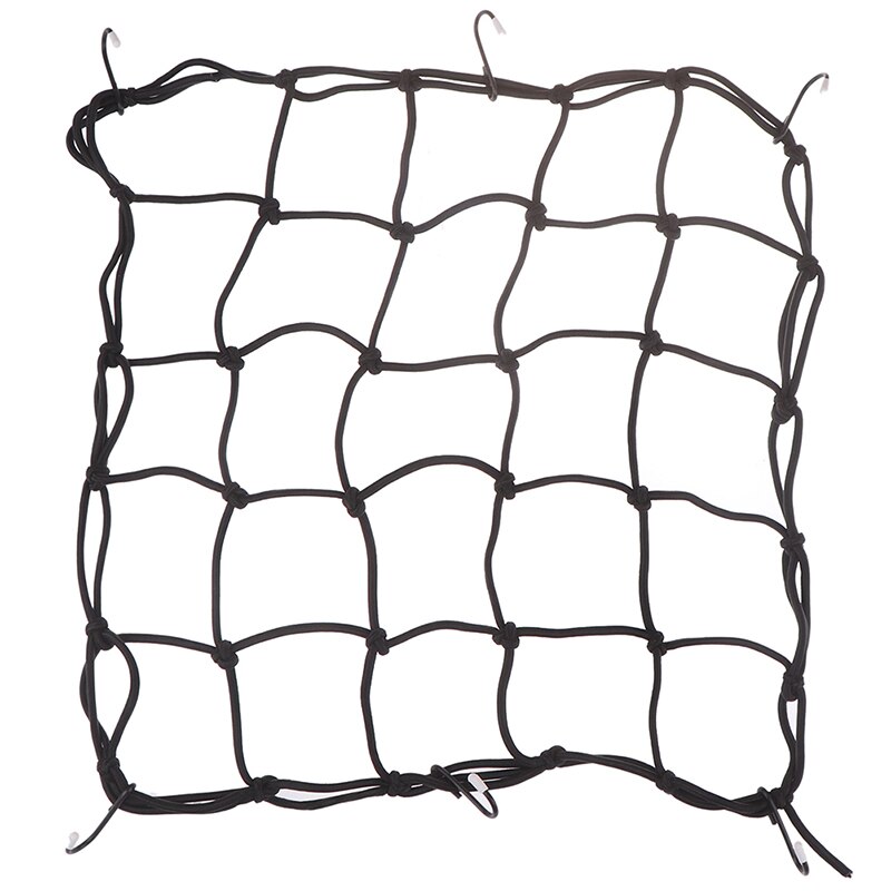 6 Hook 40x40cm Helmet Cargo Luggage Mesh Web Net B... – Grandado