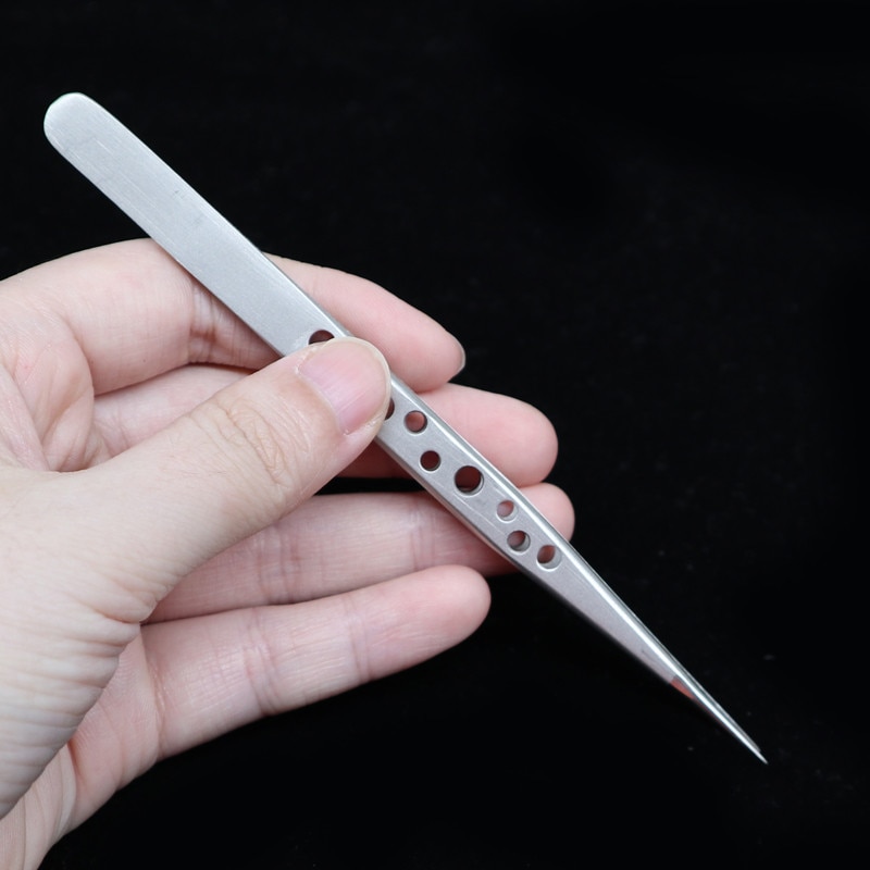 140mm Ultra Thin Precision Straight Tweezers Stain... – Grandado