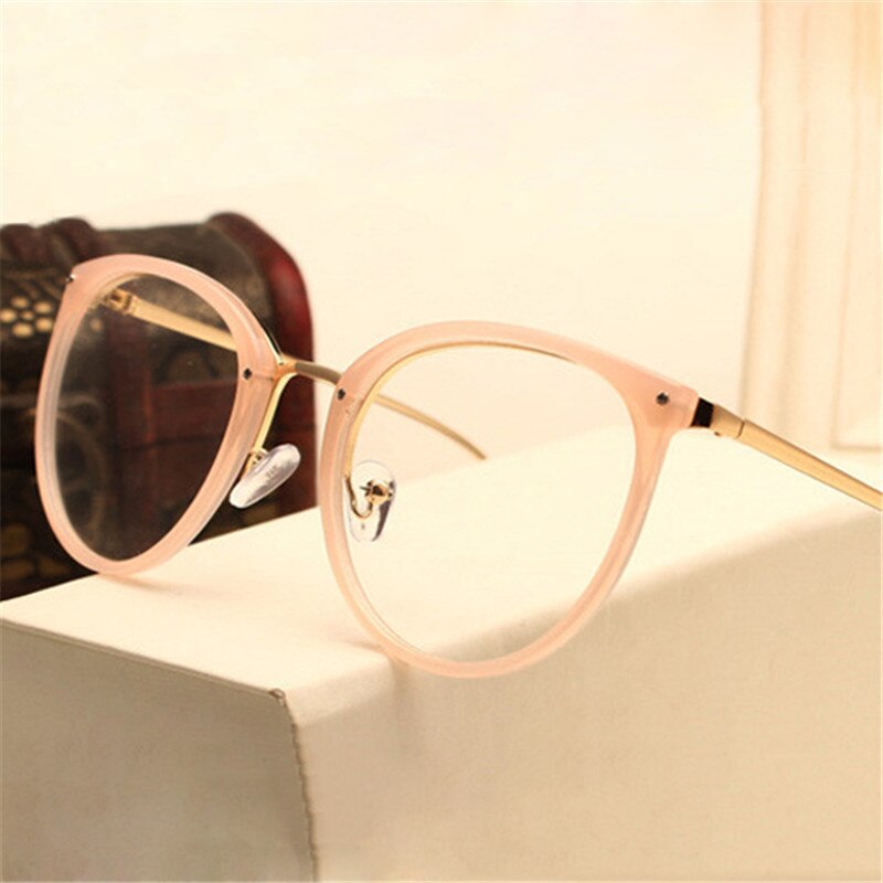 iboode Retro Round Myopia Optical Eyeglasses Frame... – Grandado