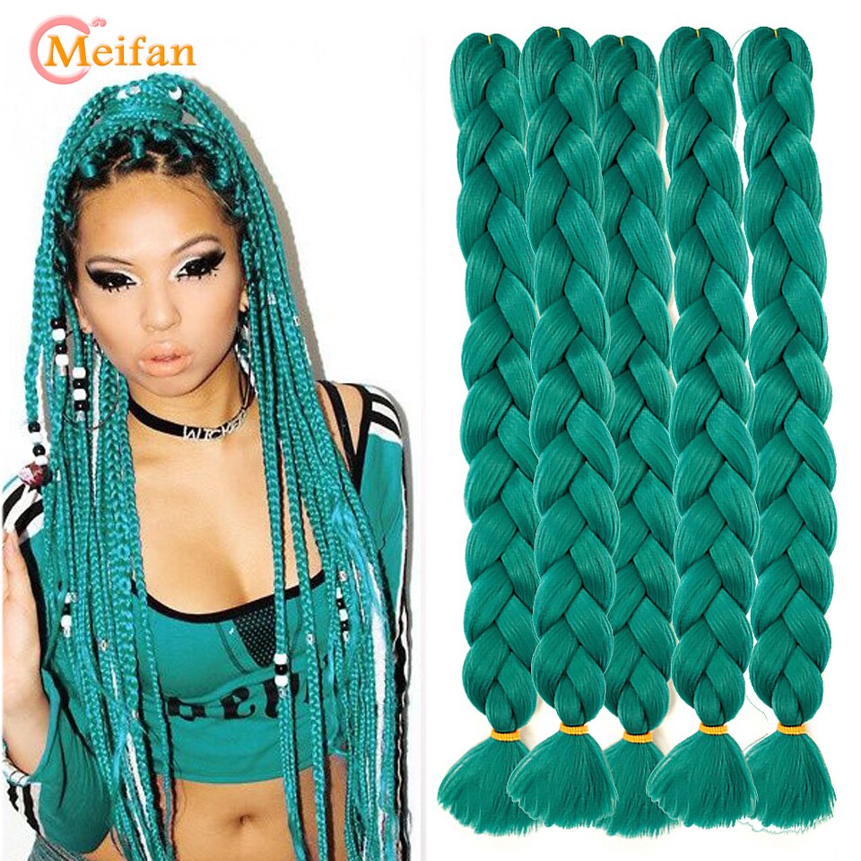 MEIFAN 165g Jumbo Braiding Hair Synthetic Crochet ... – Vicedeal