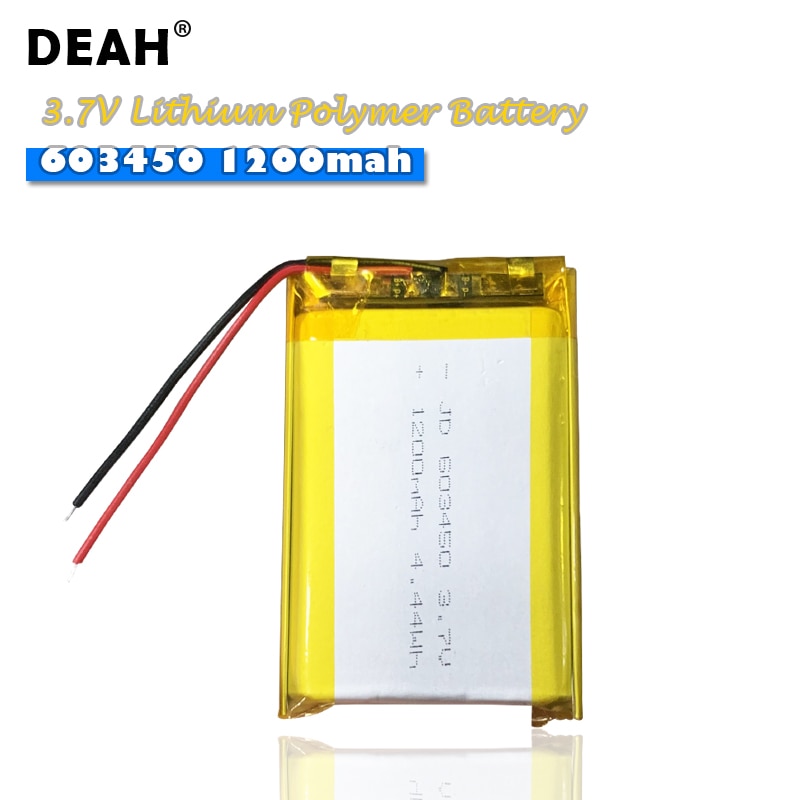 3.7V Lipo cells 603450 1200mah Lithium Polymer Rec... – Vicedeal