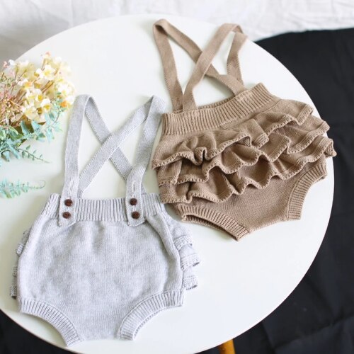 Piger-romper crossover-rygstropper overalls indpak... – Grandado