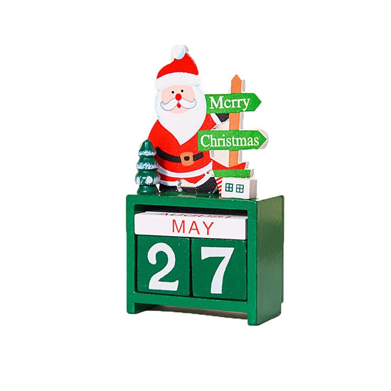 Christmas Decorations Santa Pattern Calendar Board... – Grandado