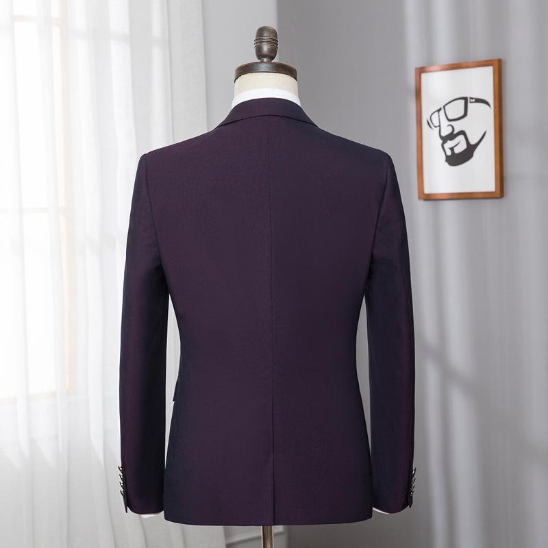 Men's Large Size Suit Set Solid Color Lapel Busine... – Vicedeal