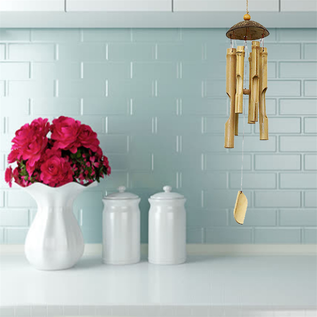 Room decoration Bamboo bells Wind Chimes and Cocon... – Grandado