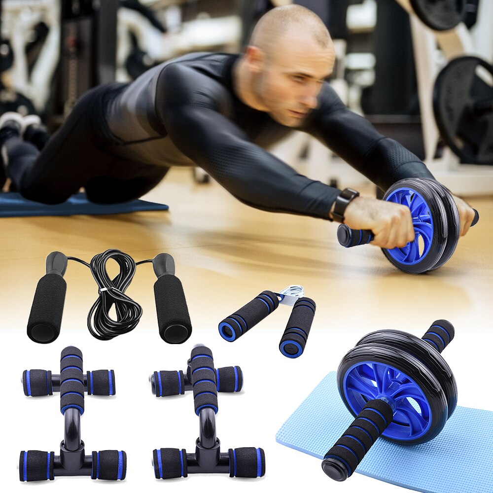 6 In 1 Abdominale Roller Set Abs Wiel Push Up Bars... – Vicedeal