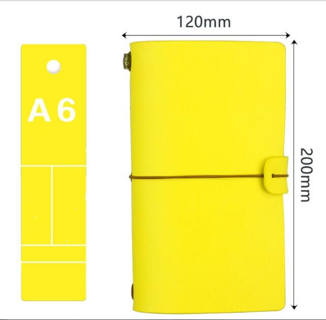 A6 Vintage Reis Spiraal Dairy Notebook Lederen Sch... – Grandado