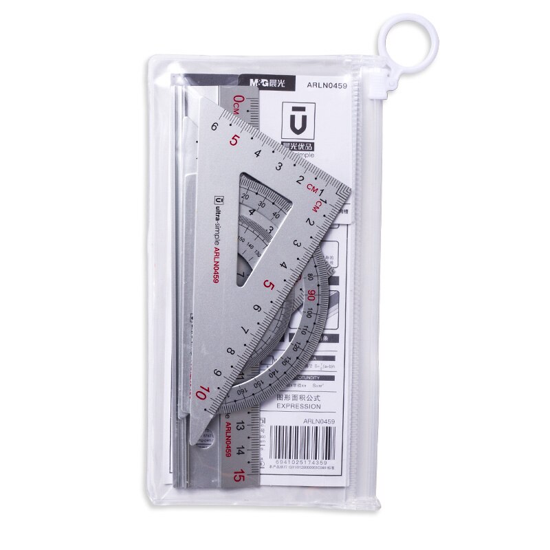 4pcs/set Aluminum Alloy Ruler Set Student Statione... – Vicedeal