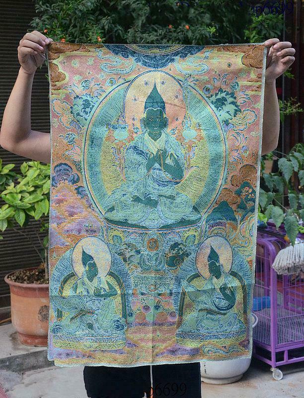 Tibet Buddhism Silk Cloth Tsongkhapa Buddha Thangk... – Grandado