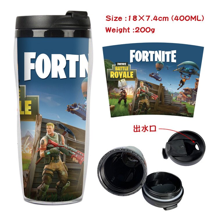 Fortnite Water Bottle Teen Cute Water Bottle 400ml... – Grandado