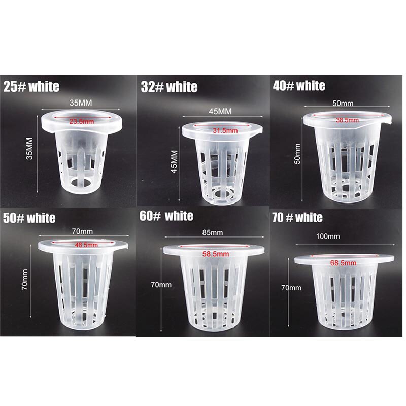 10pcs Hydroponic colonization Mesh Pot Net Cup Bas... – Vicedeal