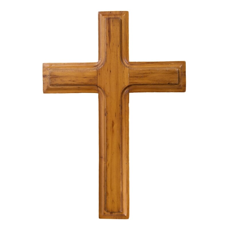 Wooden Cross Ornaments Christ Wall Hanging Table C... – Grandado