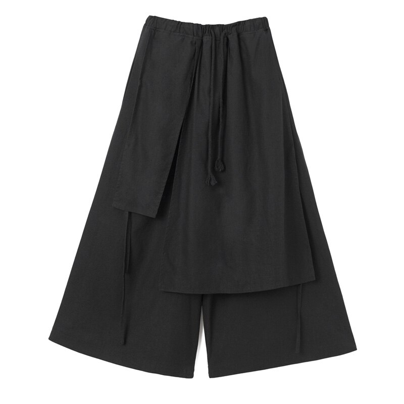 Men cotton linen irregular hip hop harem pants wid... – Grandado