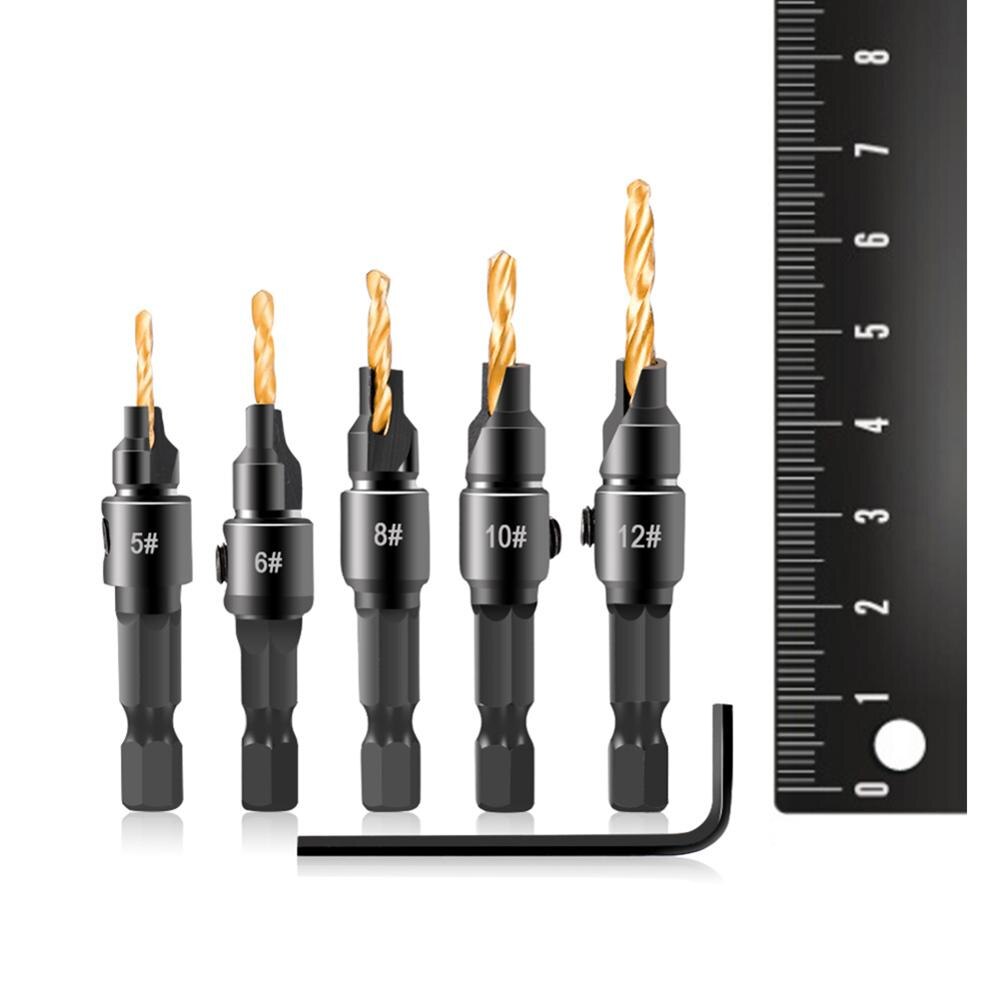 6Pcs Wood Woodworking High Carbon Steel Titanium P... – Vicedeal