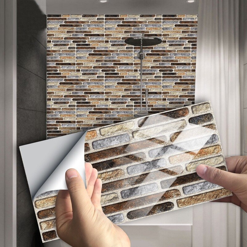 Retro Country Style Simulation Rectangular Tile St... – Vicedeal