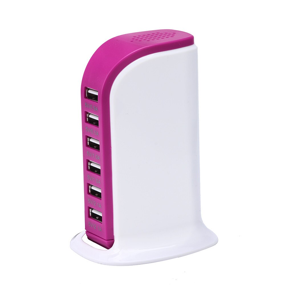 6 USB MultiPort UK Plug Quick Charger Desktop HUB ... – Grandado