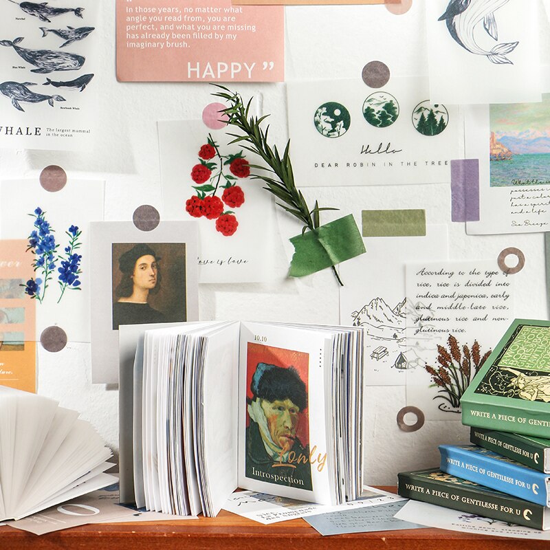 Van yi100pcs/page Vintage Album Material LOMO Jour... – Grandado
