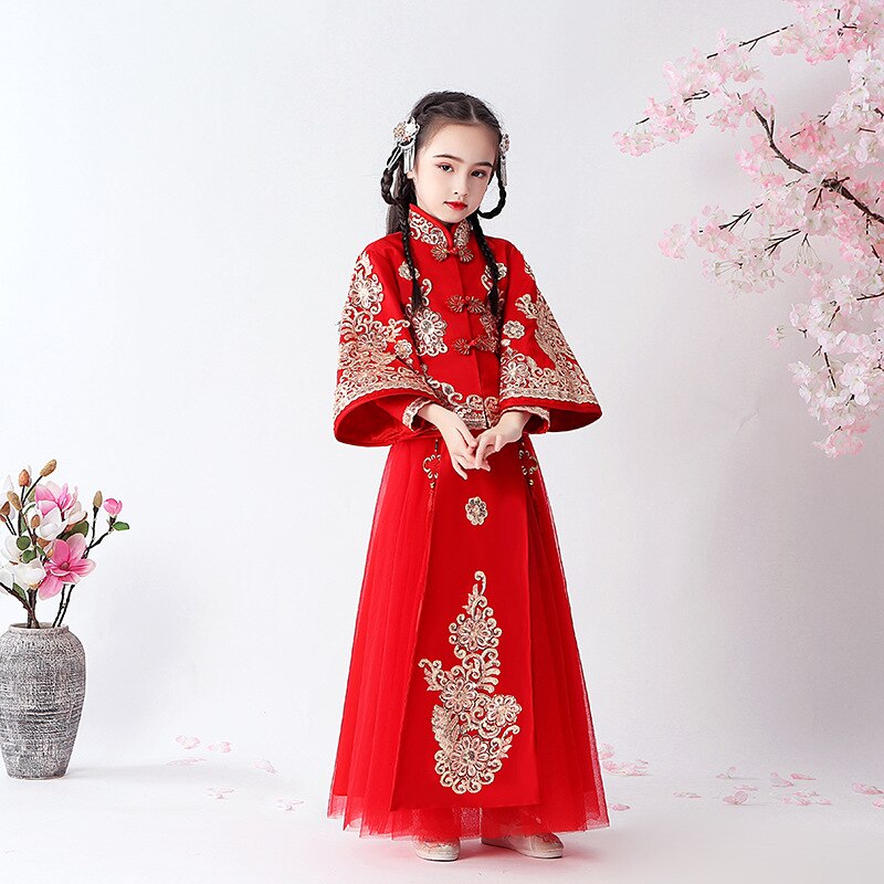 chinese dress Girls Chinese style super fairy Hanf... – Grandado