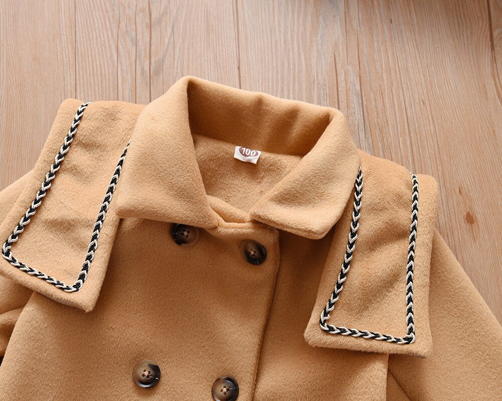 Girls woolen coatautumn and winter baby thickened ... – Vicedeal