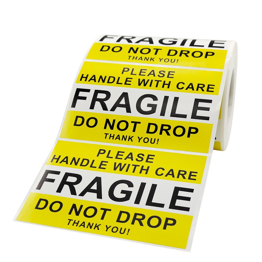 50/100pcs 4 Inch Fragile Warning Sticker Packaging... – Grandado