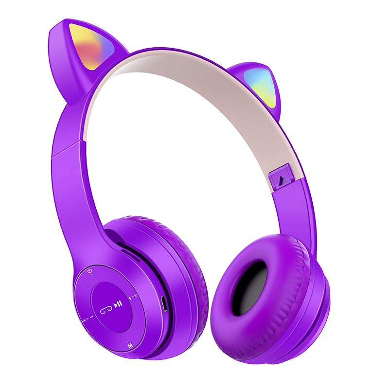 Cute Cat Ears Bluetooth Wireless Headphone With Mi... – Grandado